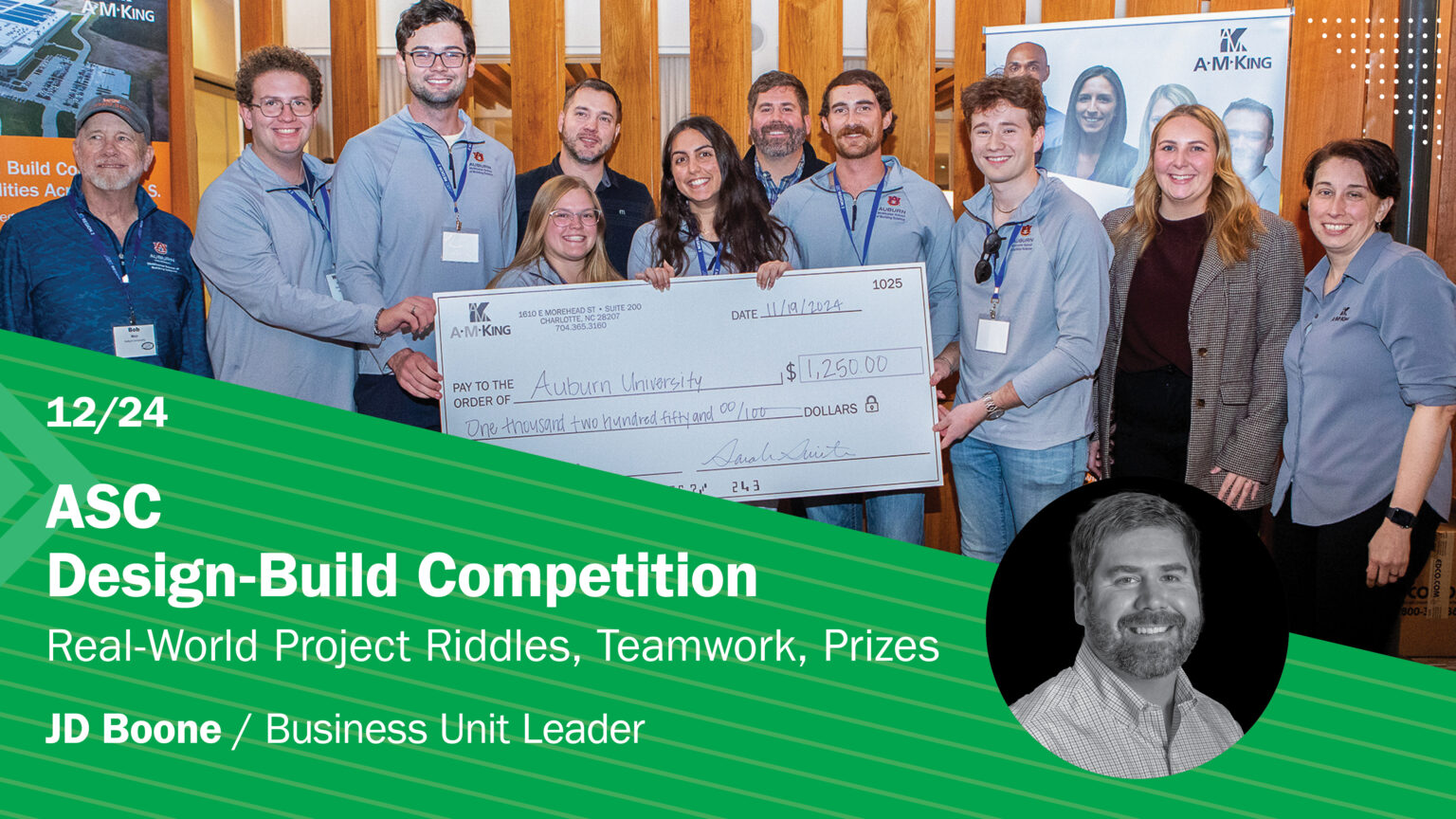 ASC Design-Build Competition | Sponsored by A M King